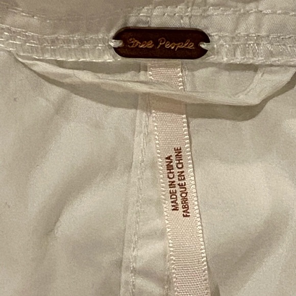 Free People | Jackets & Coats | Free People Poplin Pullover White Fall ...